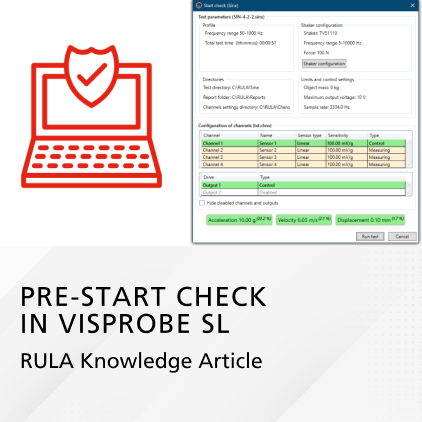 Pre-start Check in Vibration Testing